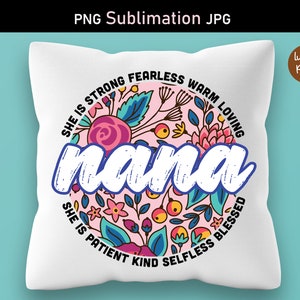 Nana Sublimation Designs Downloads, Nana Png Sublimation, Nana Floral Png, Nana Flowers Png ...