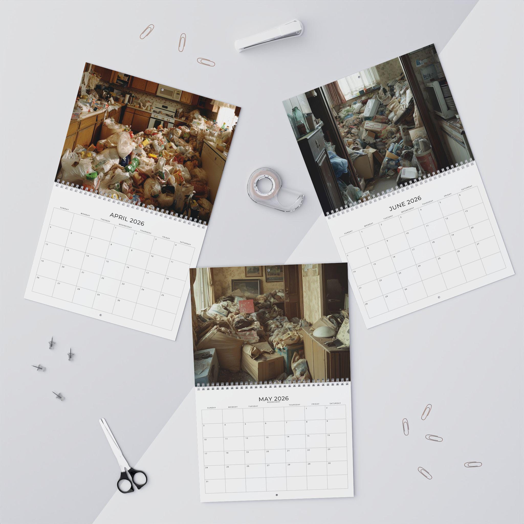 Funny Calendar 2026 | Hoarders | White Elephant Gifts for Adults ...