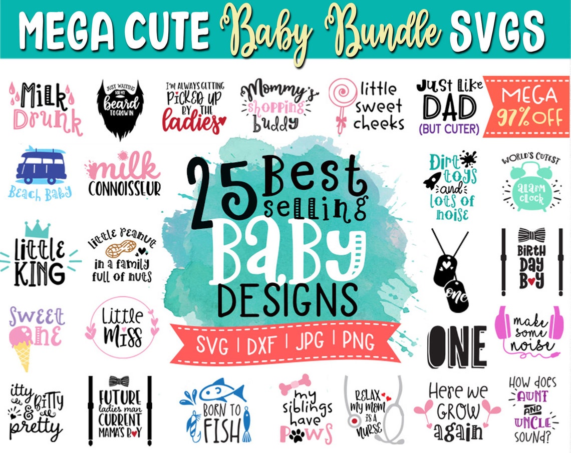 Baby Bundle SVG Baby Svg Bundle Svg Baby Designs Svg for | Etsy