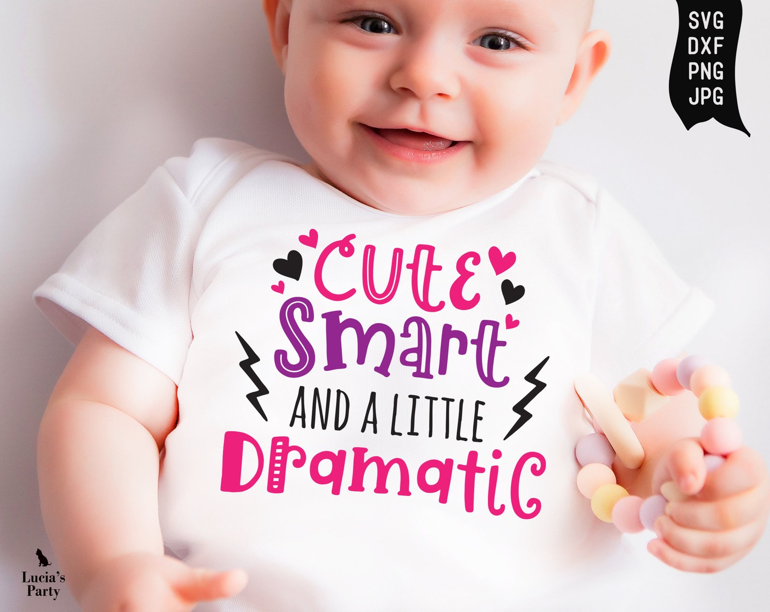 Cute Smart and a Little Dramatic SVG Cute Smart and a Bit - Etsy