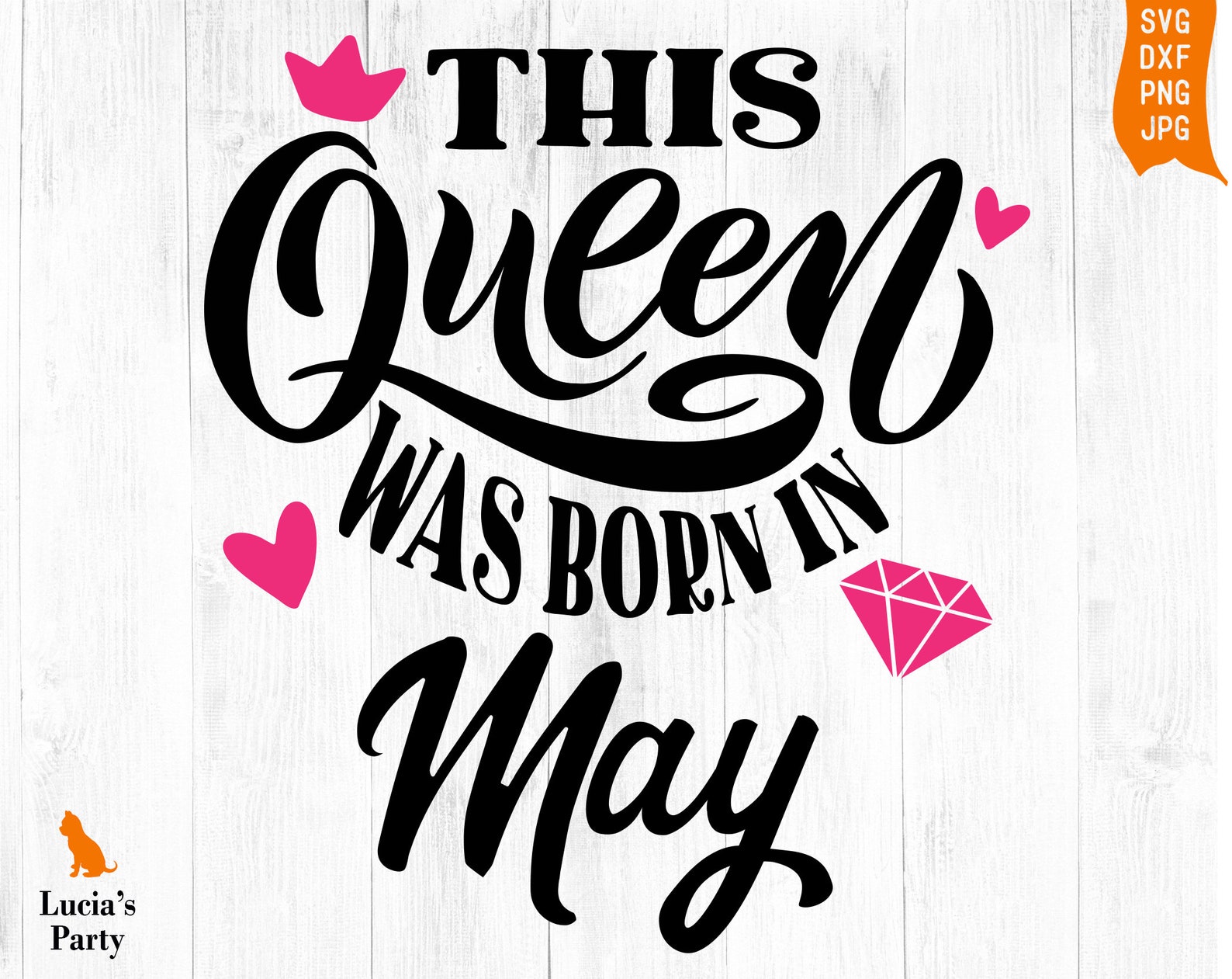 This Queen Was Born in May SVG May Birthday Svg for Women for - Etsy