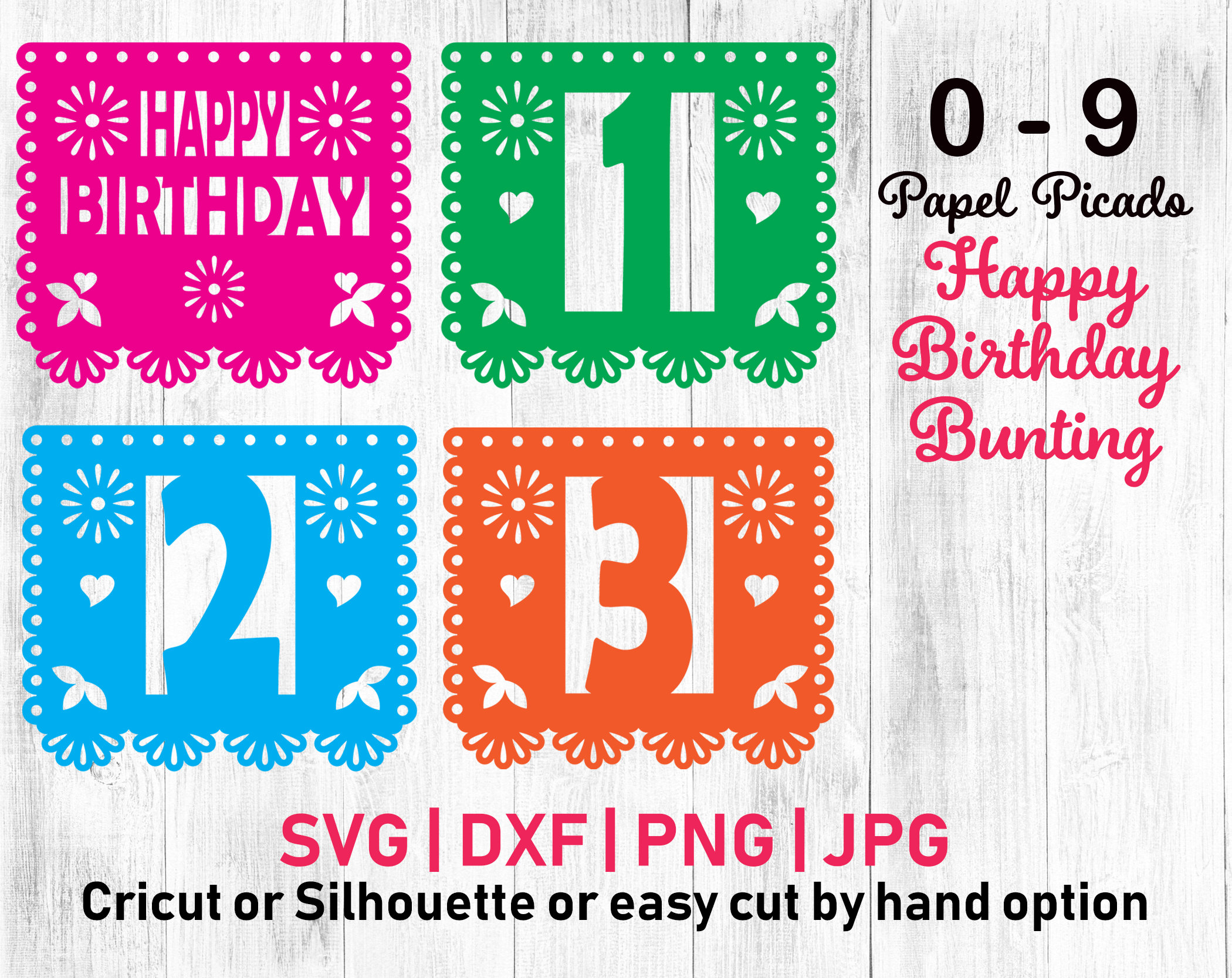 Papel Picado Svg Papel Picado Birthday Banner Digital Papel - Etsy