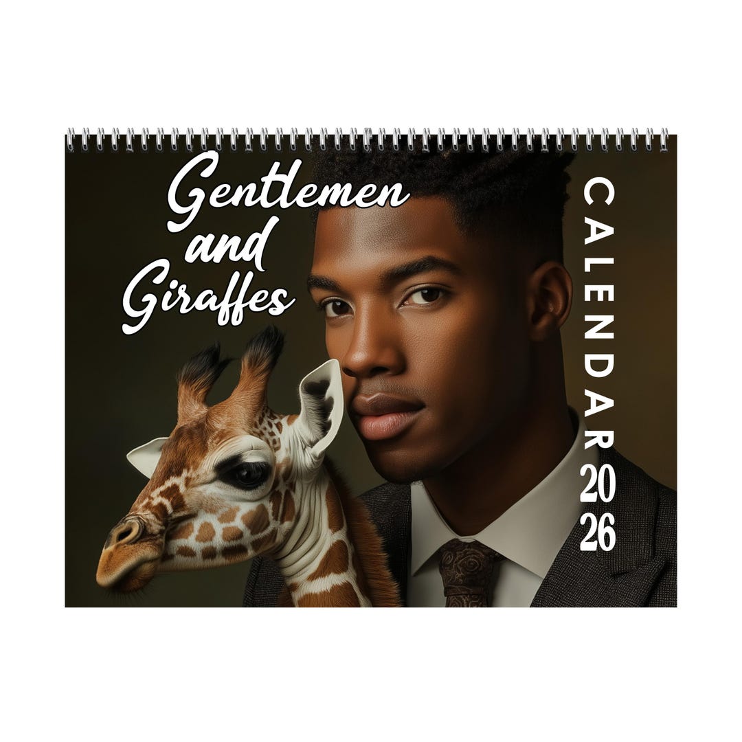Funny Calendar 2026 | Gentlemen and Giraffes| White Elephant Gifts for ...