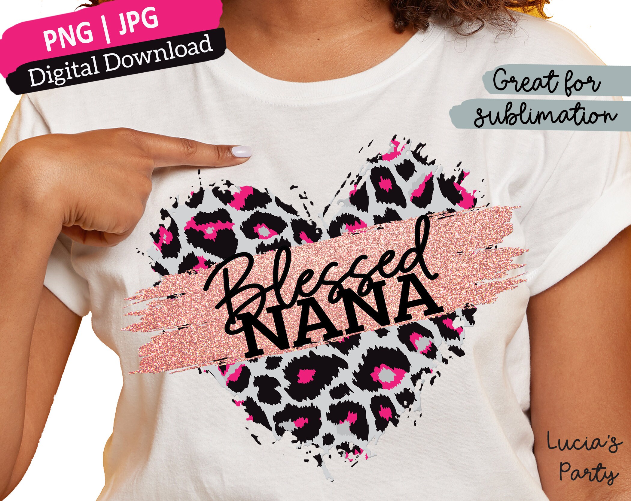 Blessed Nana PNG Blessed Nana Sublimation Designs Downloads - Etsy
