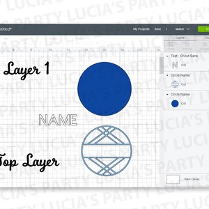 Circle Name Svg Zindee Cut File, Keychain Svg Keychain, Zindee Acrylic ...