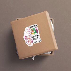 Snap Share, Snap and Share PNG, Business Stickers PNG, Packaging ...