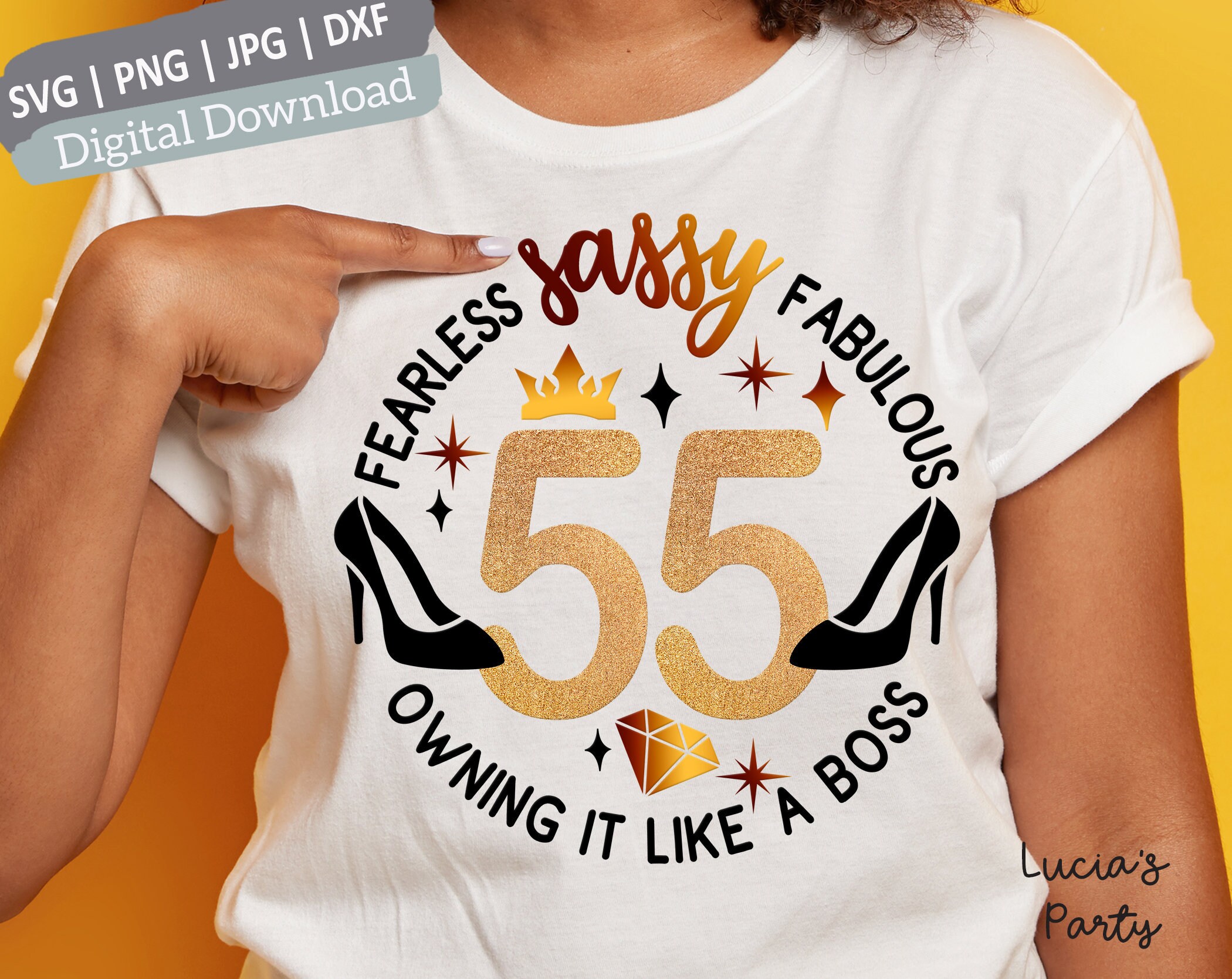 55 Birthday Svg 55th Birthday Svg For Women 55th Svg 55 And Etsy