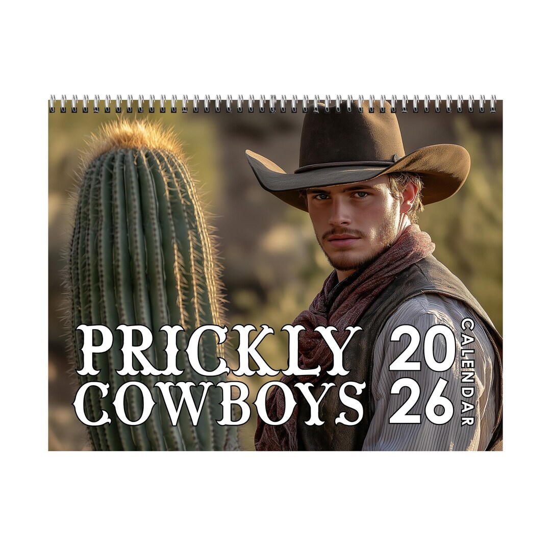 Funny Calendar 2026 | Cowboys and Cactus| White Elephant Gifts for ...