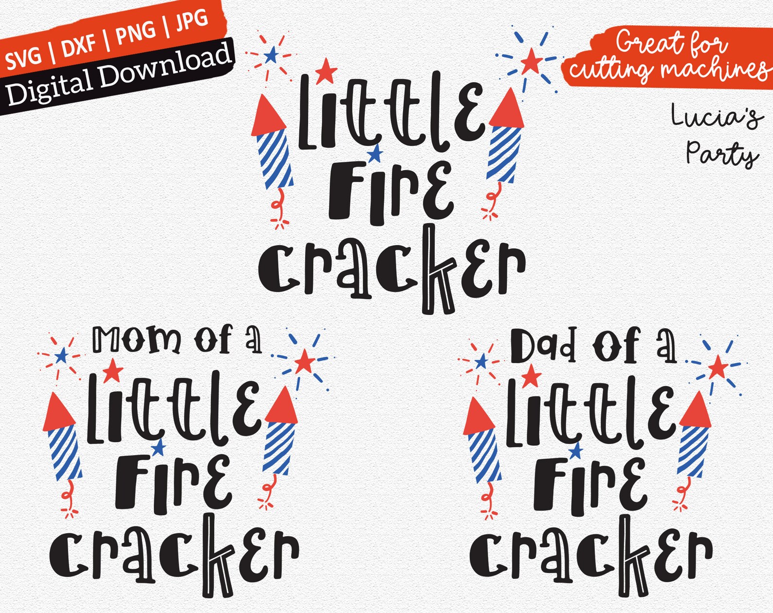 Little Firecracker SVG 1st 4th of July Svg 4th of July Svg | Etsy