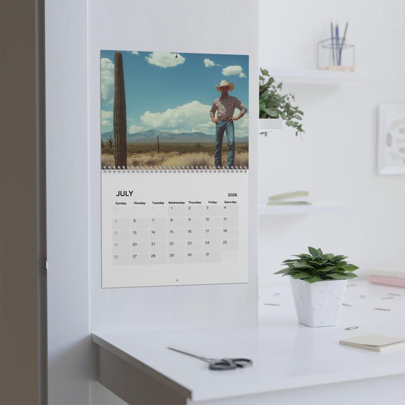 Funny Calendar 2026 | Cowboys and Cactus| White Elephant Gifts for ...