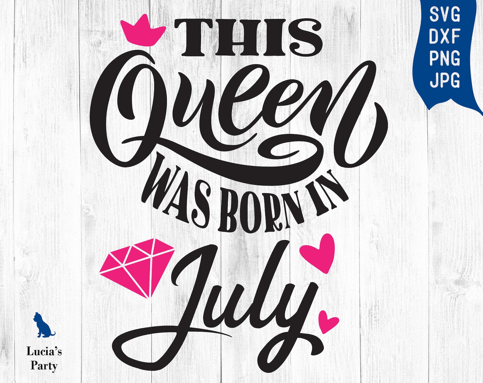 This Queen Was Born in July SVG July Birthday Svg for Women - Etsy