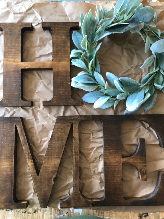 Rustic Wood Letters - Etsy