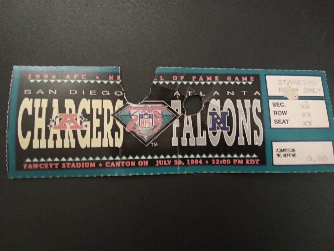NFL 1994 Hall of Fame Game Ticket - Etsy