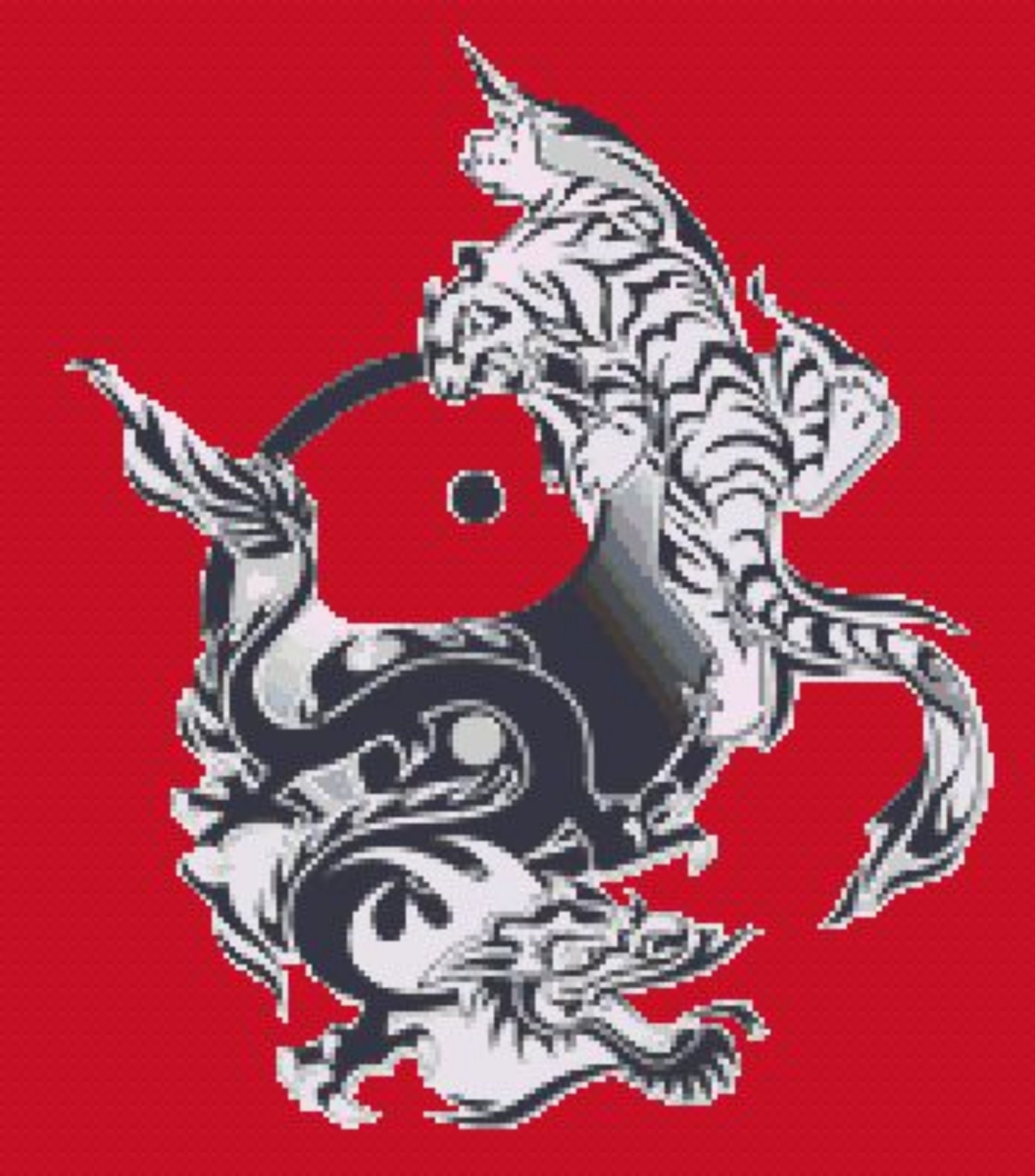 Ying and Yang Cross Stitch Pattern PDF Down Load 018 - Etsy