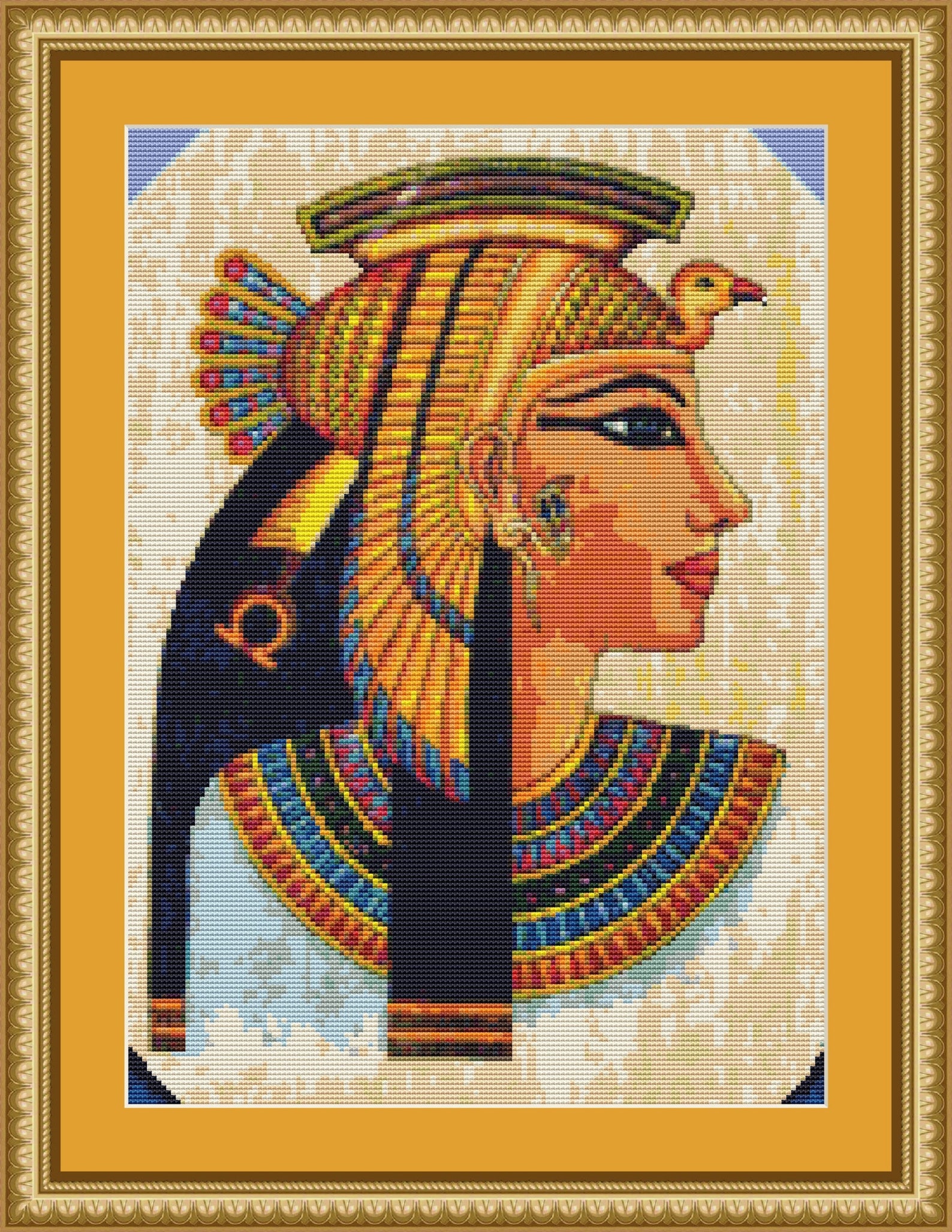 Cleopatra Egyptian Counted Cross Stitch Pattern PDF Down Load 143 - Etsy