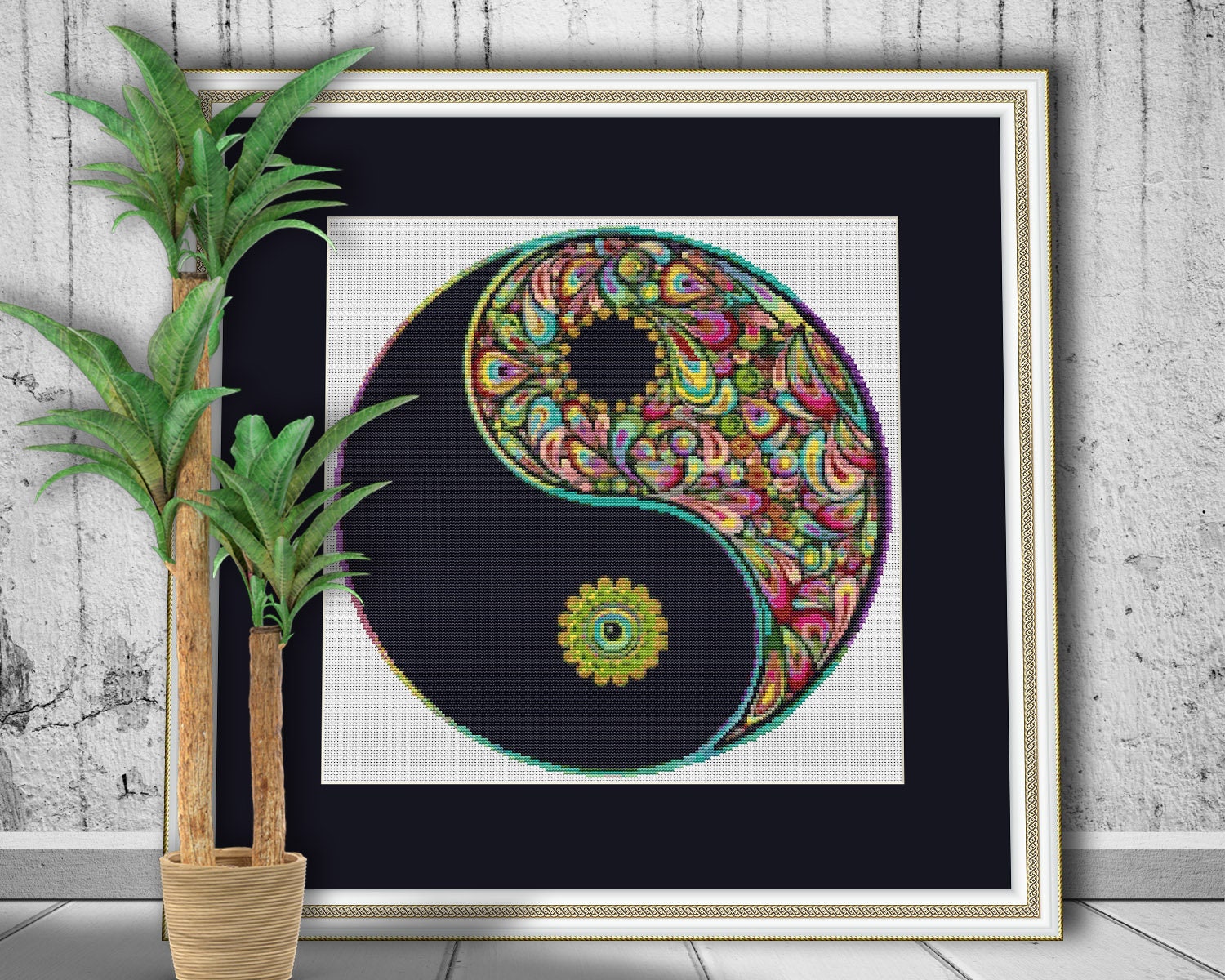 Ying and Yang Cross Stitch Pattern PDF Down Load 019 - Etsy Canada