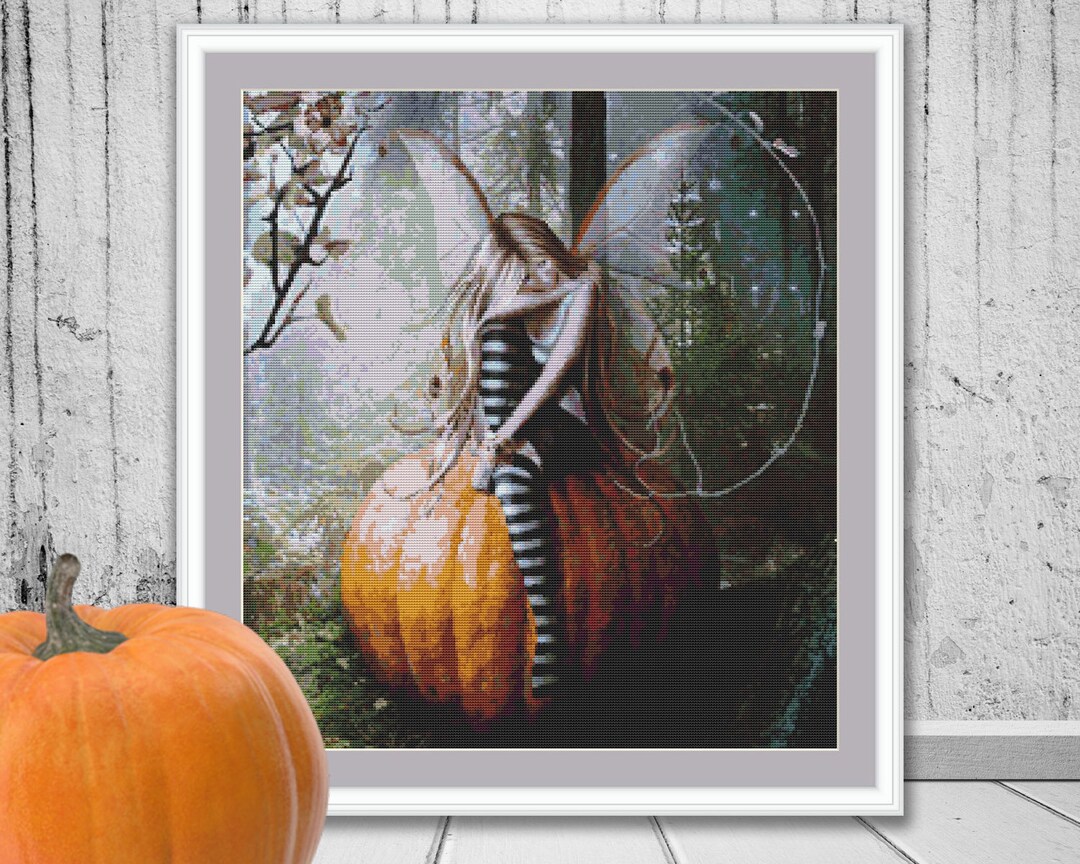 Autumn Fairy Counted Cross Stitch Pattern PDF Down Load - Etsy