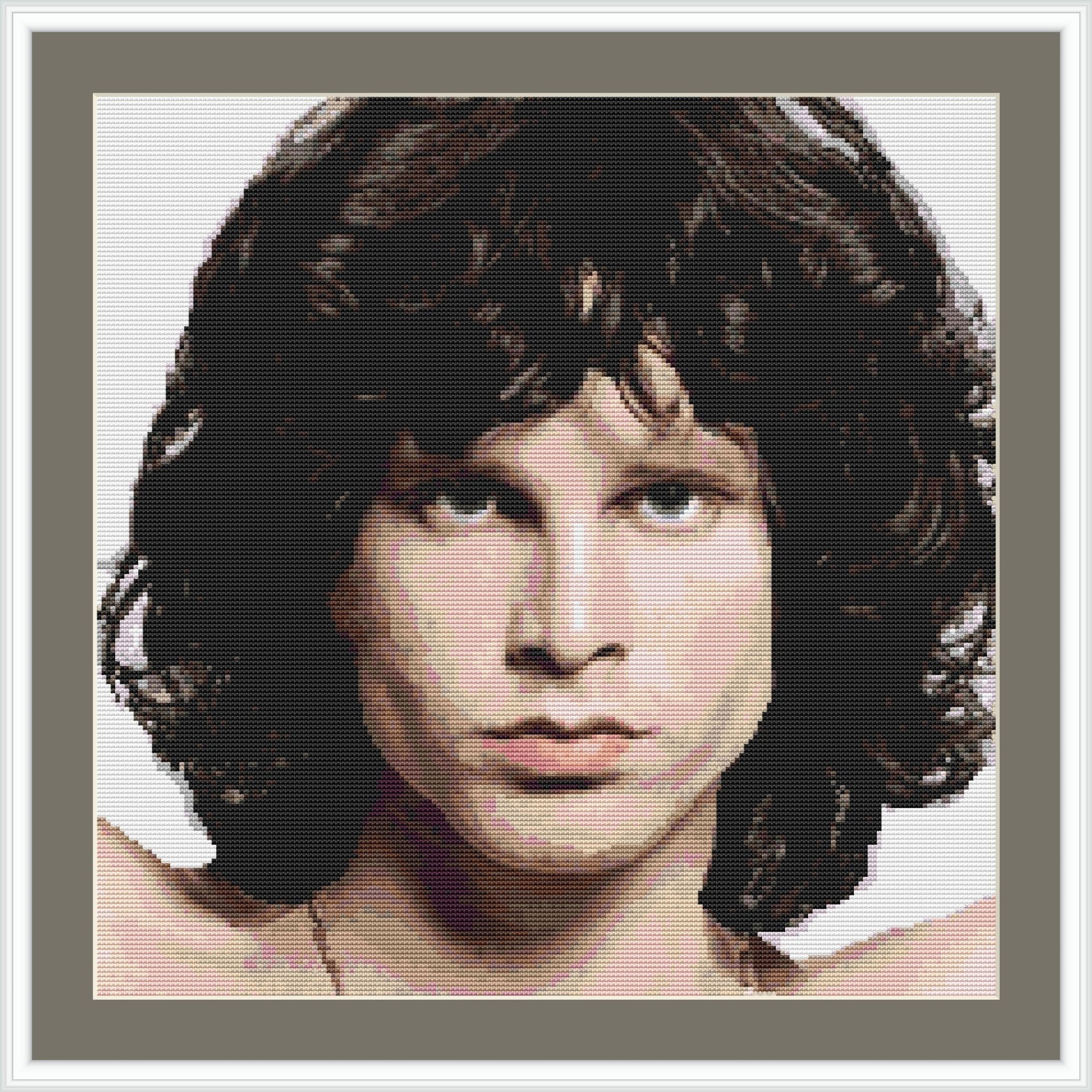 Jim Morrison Counted Cross Stitch Pattern PDF Down Load 482 - Etsy