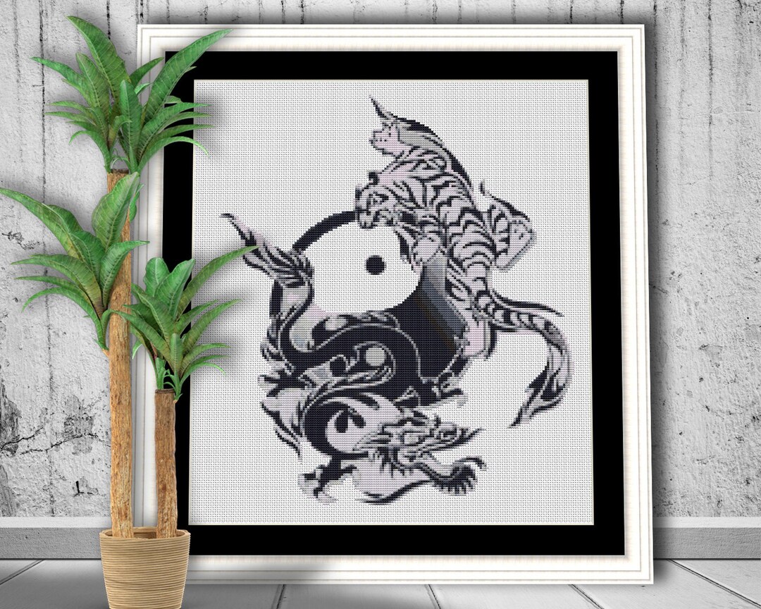 Ying and Yang Cross Stitch Pattern PDF Down Load 018 - Etsy