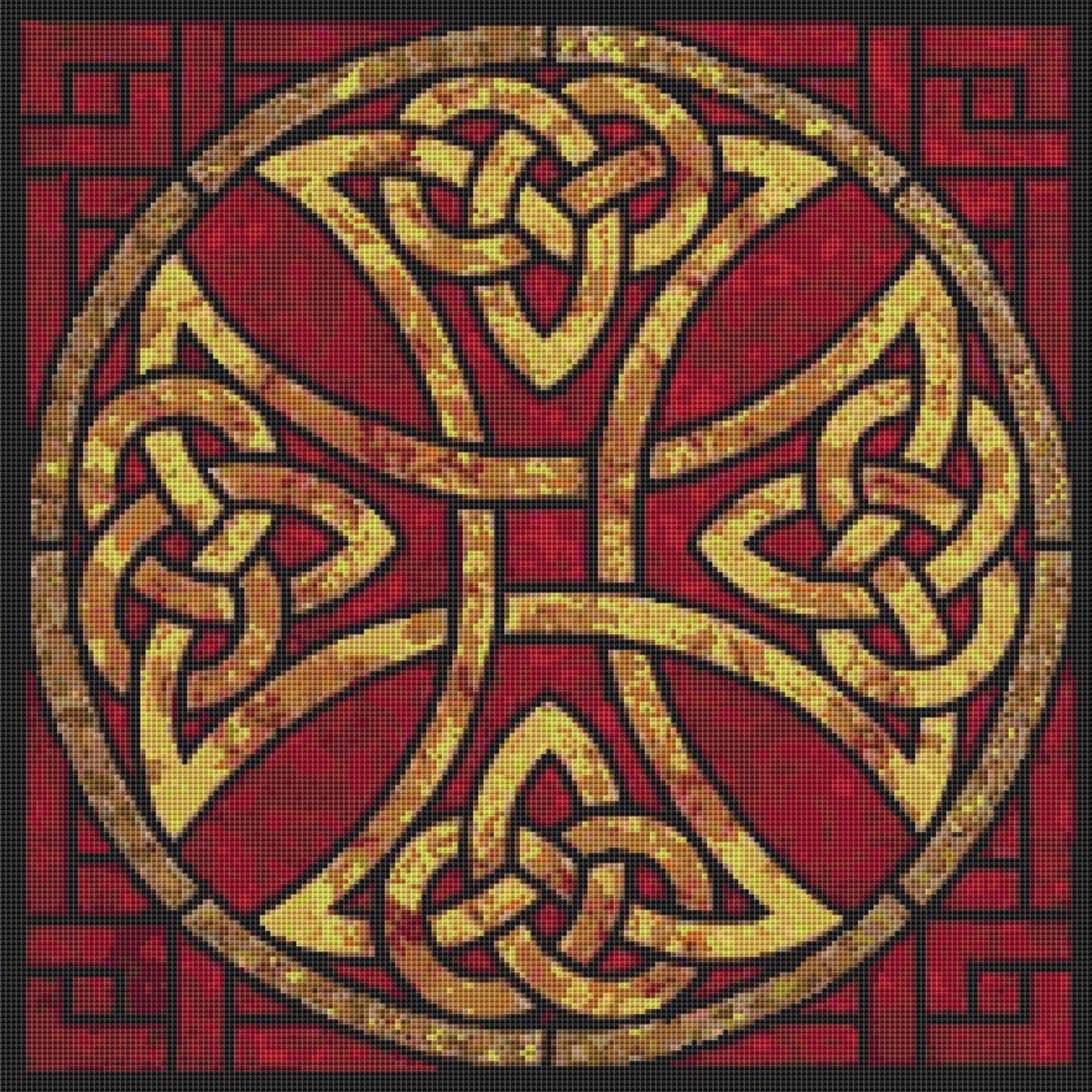Celtic Knot Counted Cross Stitch Pattern PDF Down Load 072 - Etsy