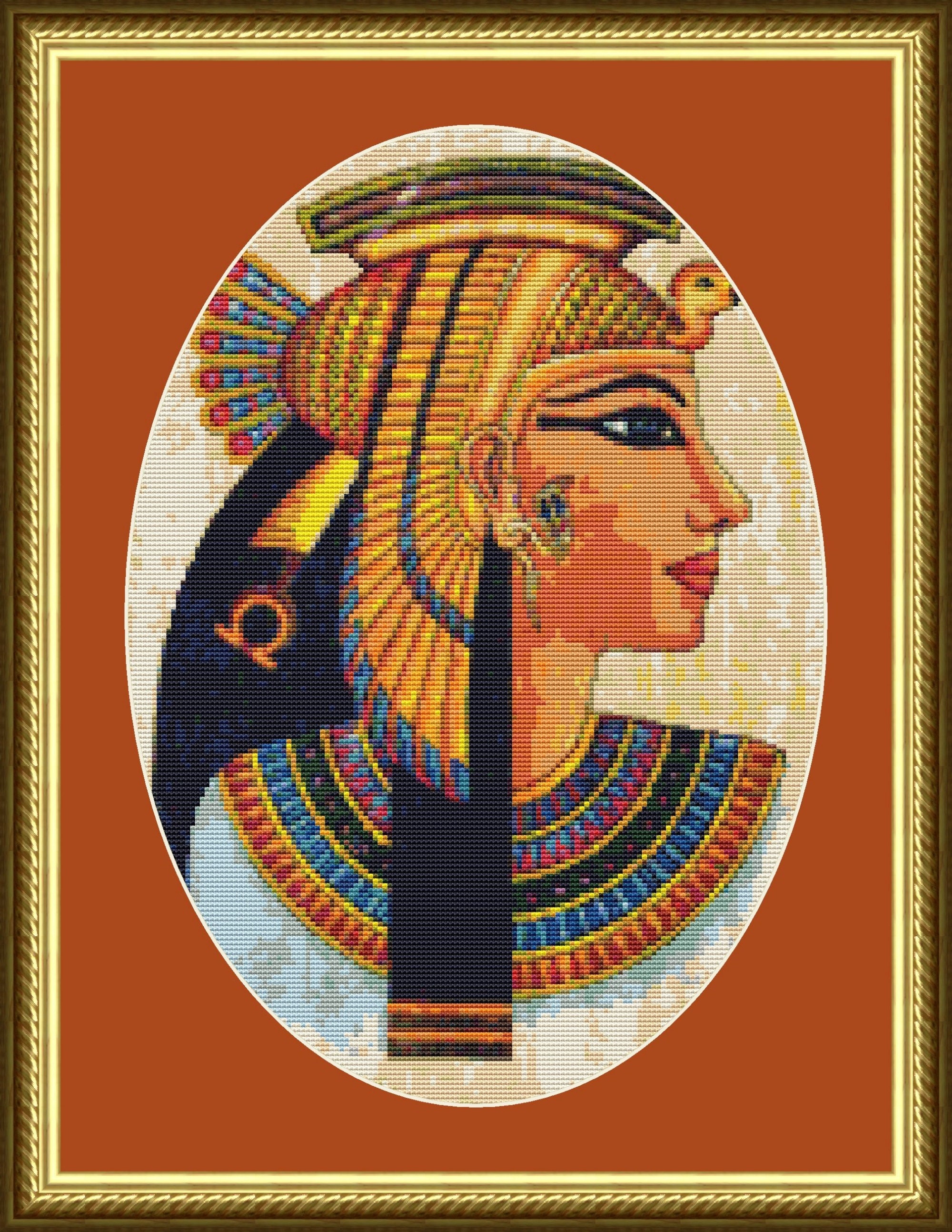 Cleopatra Egyptian Counted Cross Stitch Pattern PDF Down Load 143 - Etsy