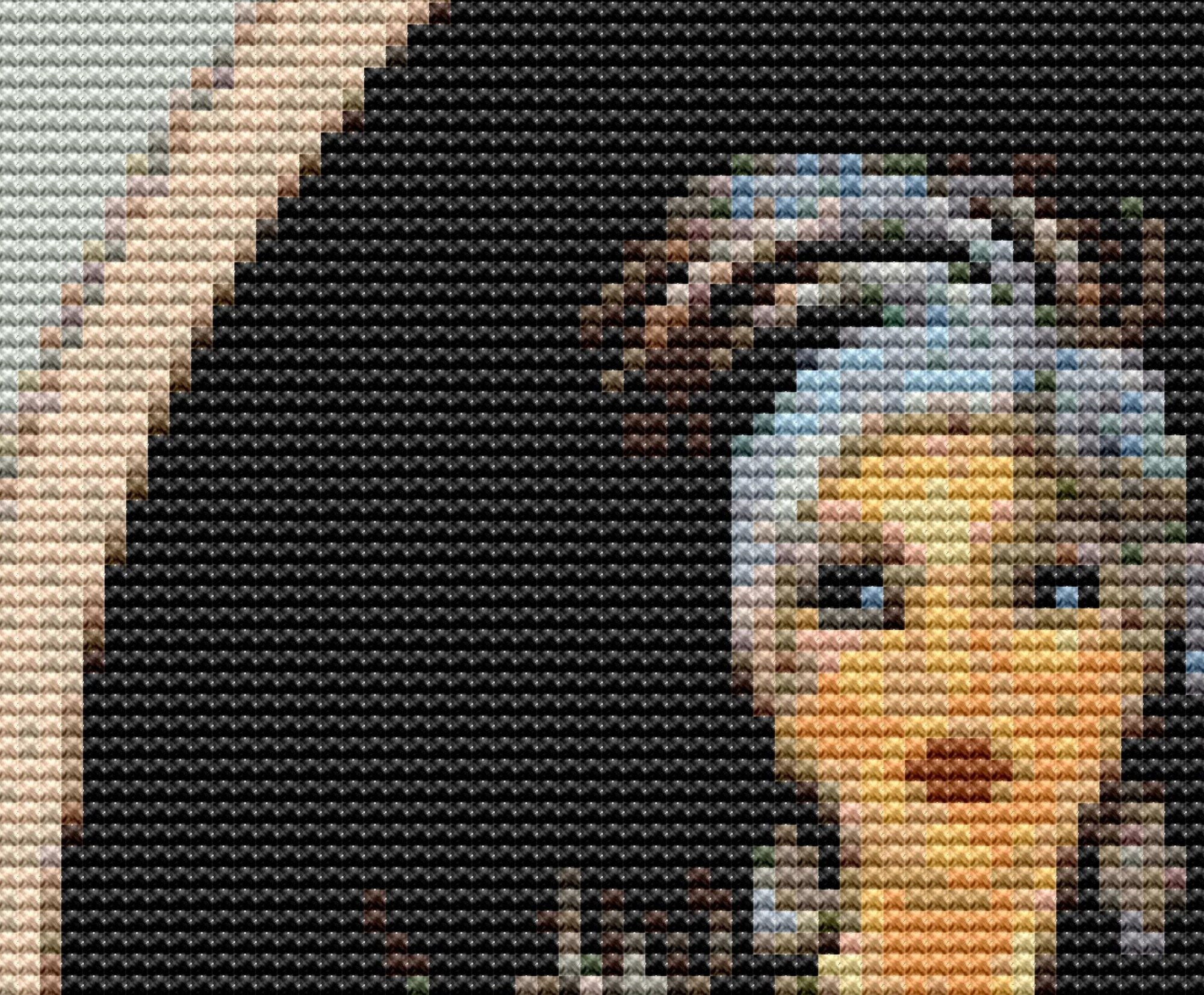 Roaring 20s Deco Lady Counted Cross Stitch Pattern PDF Down | Etsy