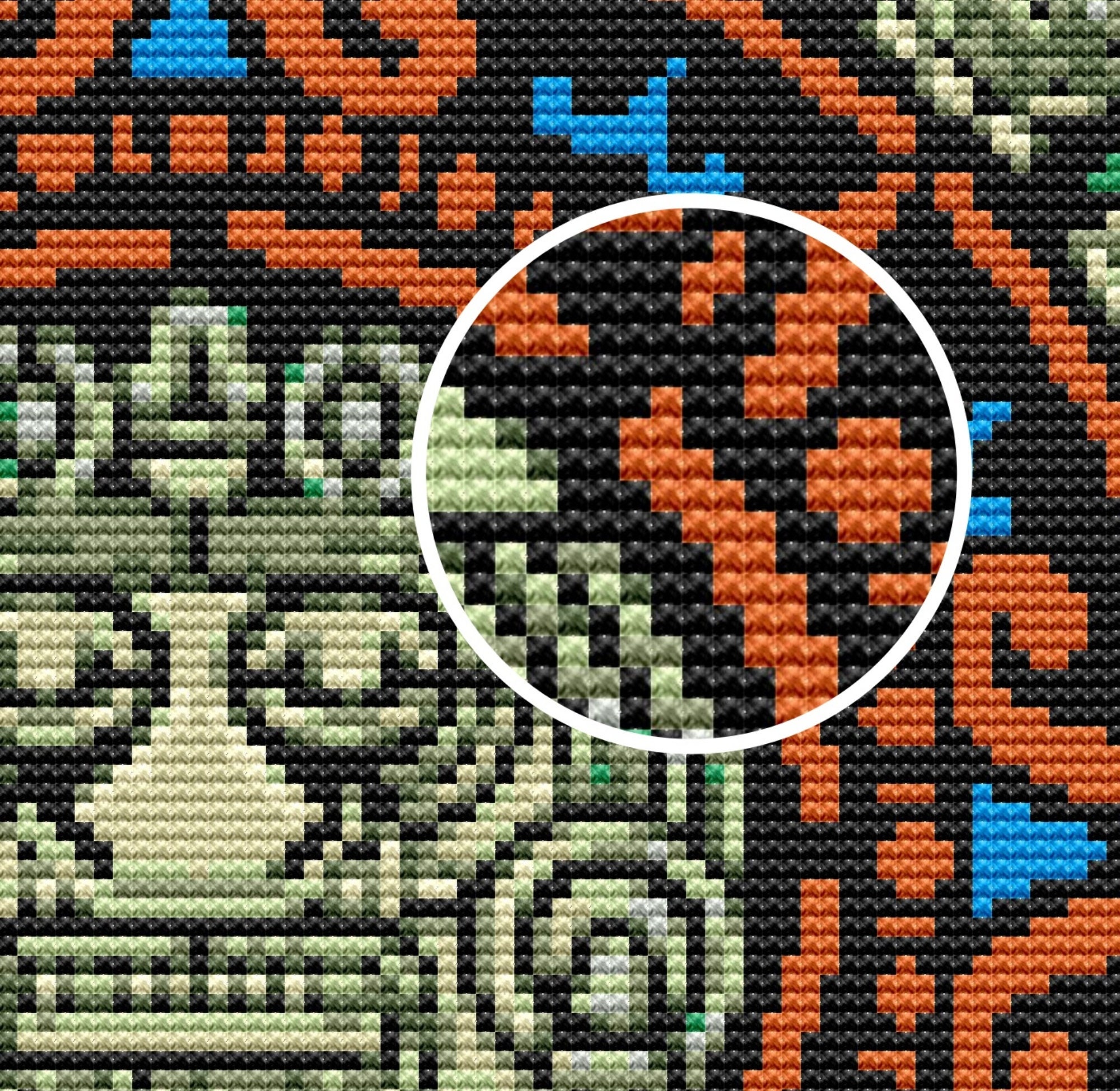 Aztec God Counted Cross Stitch Pattern PDF Down Load 311 - Etsy