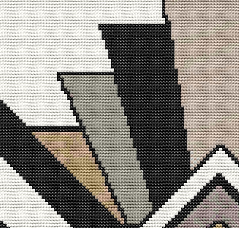 Art Deco Design Cross Stitch Pattern PDF Down Load 146 - Etsy