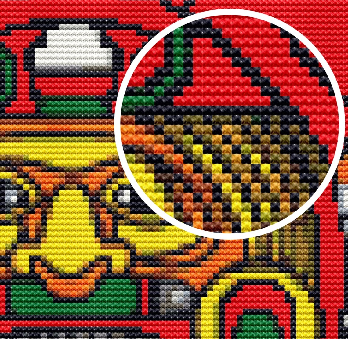 Aztec God Counted Cross Stitch Pattern PDF Down Load 310 - Etsy