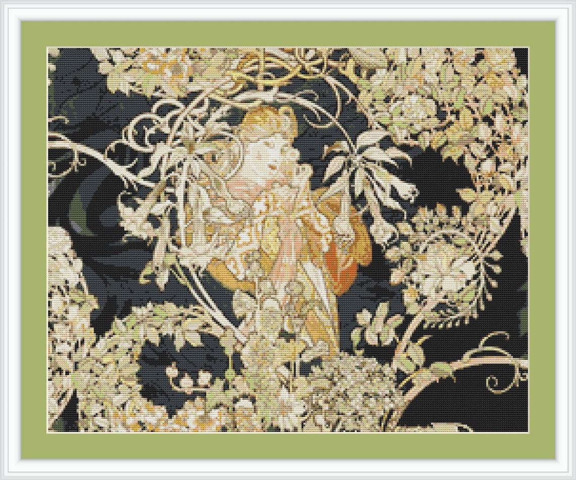 Alphonse Mucha Art Nouveau Counted Stitch Pattern PDF Down - Etsy