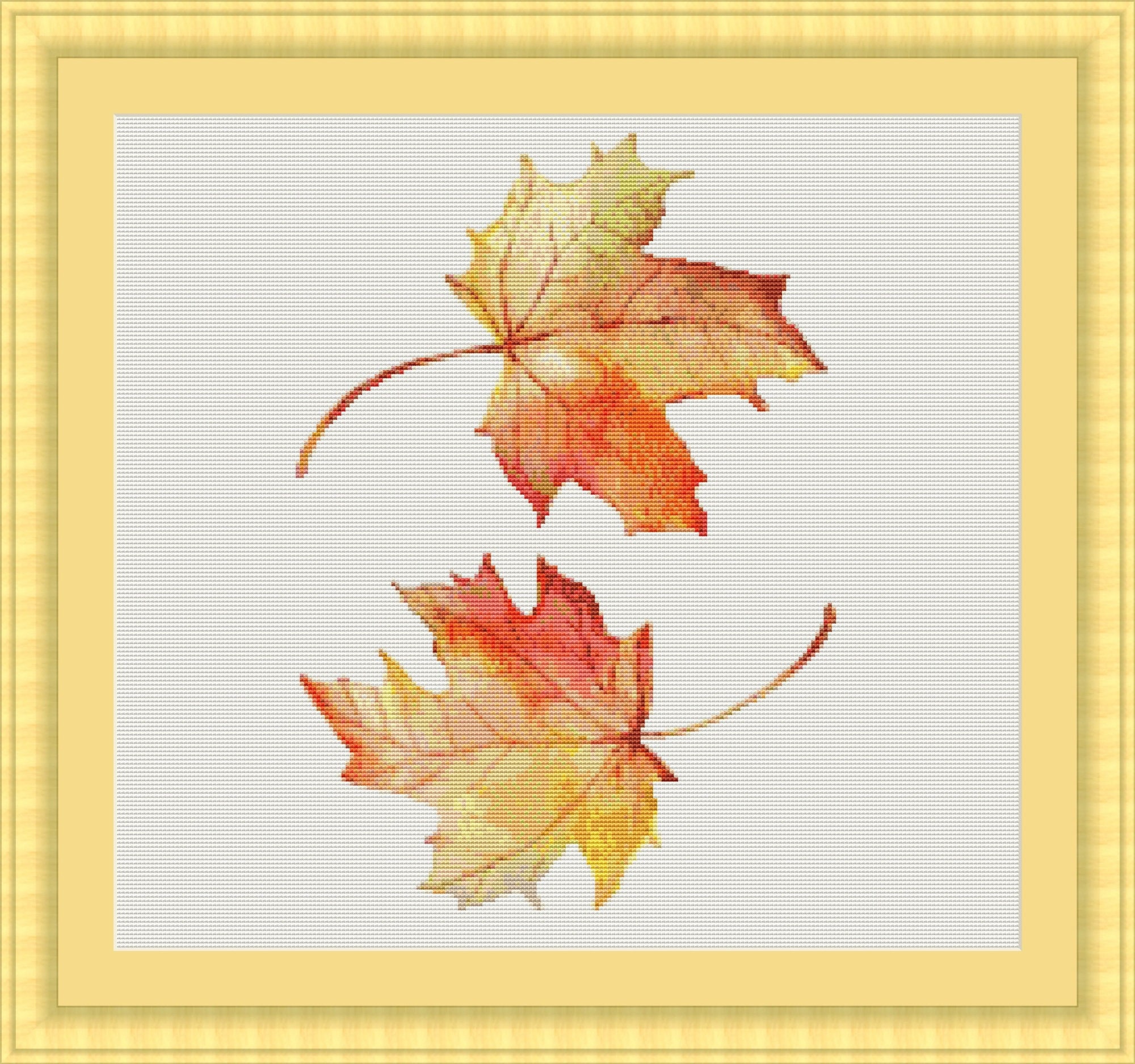 Autumn Leaves Counted Cross Stitch PDF Digital Down Load 181 - Etsy