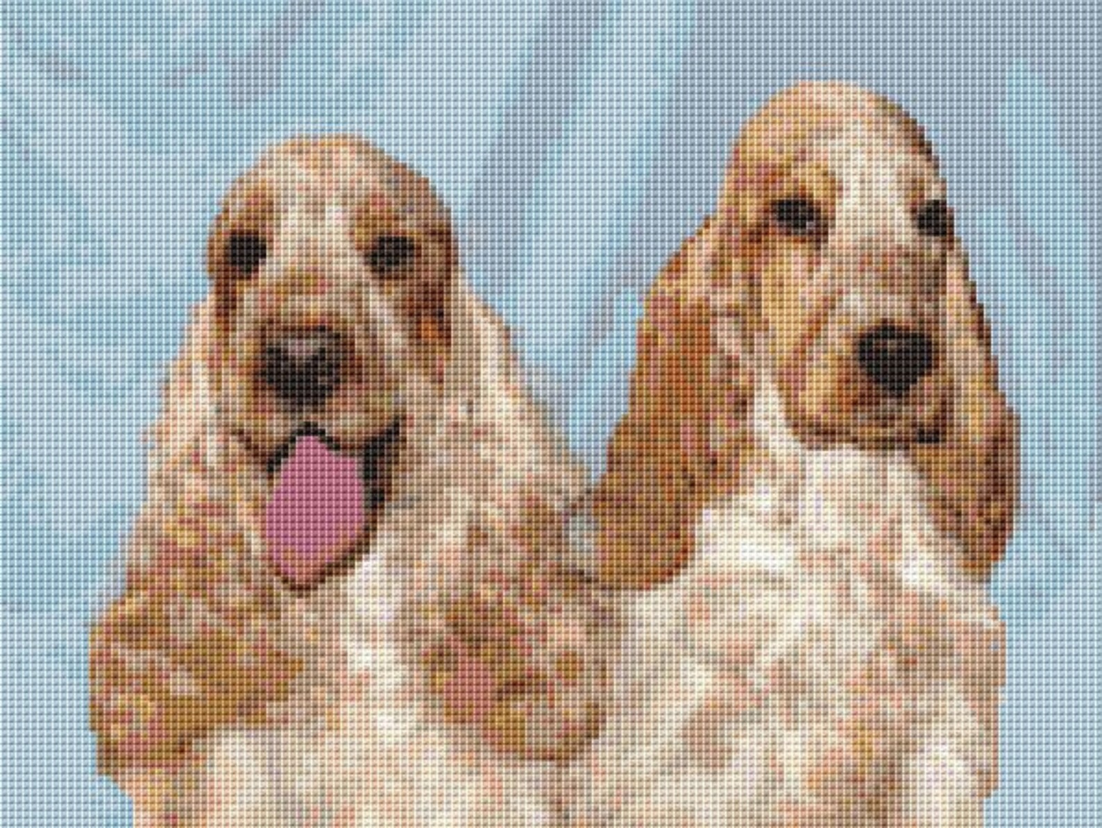 Cocker Spaniel Counted Cross Stitch Pattern PDF Down Load 226 - Etsy