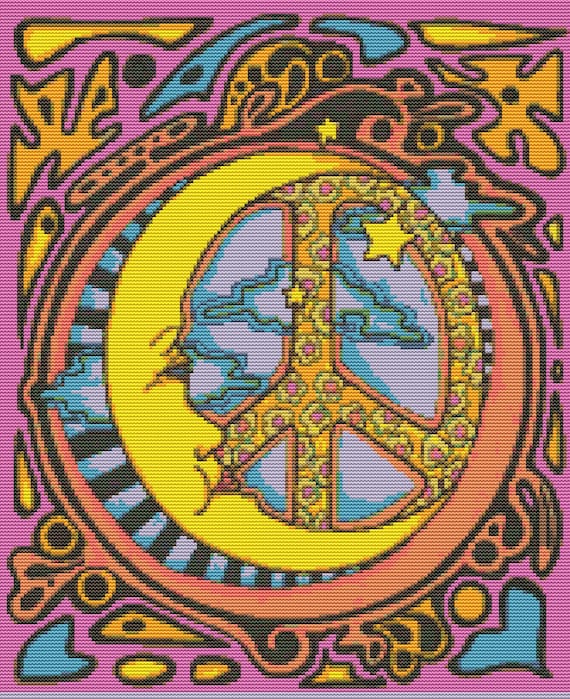 Trippy Peace Sign Drawings