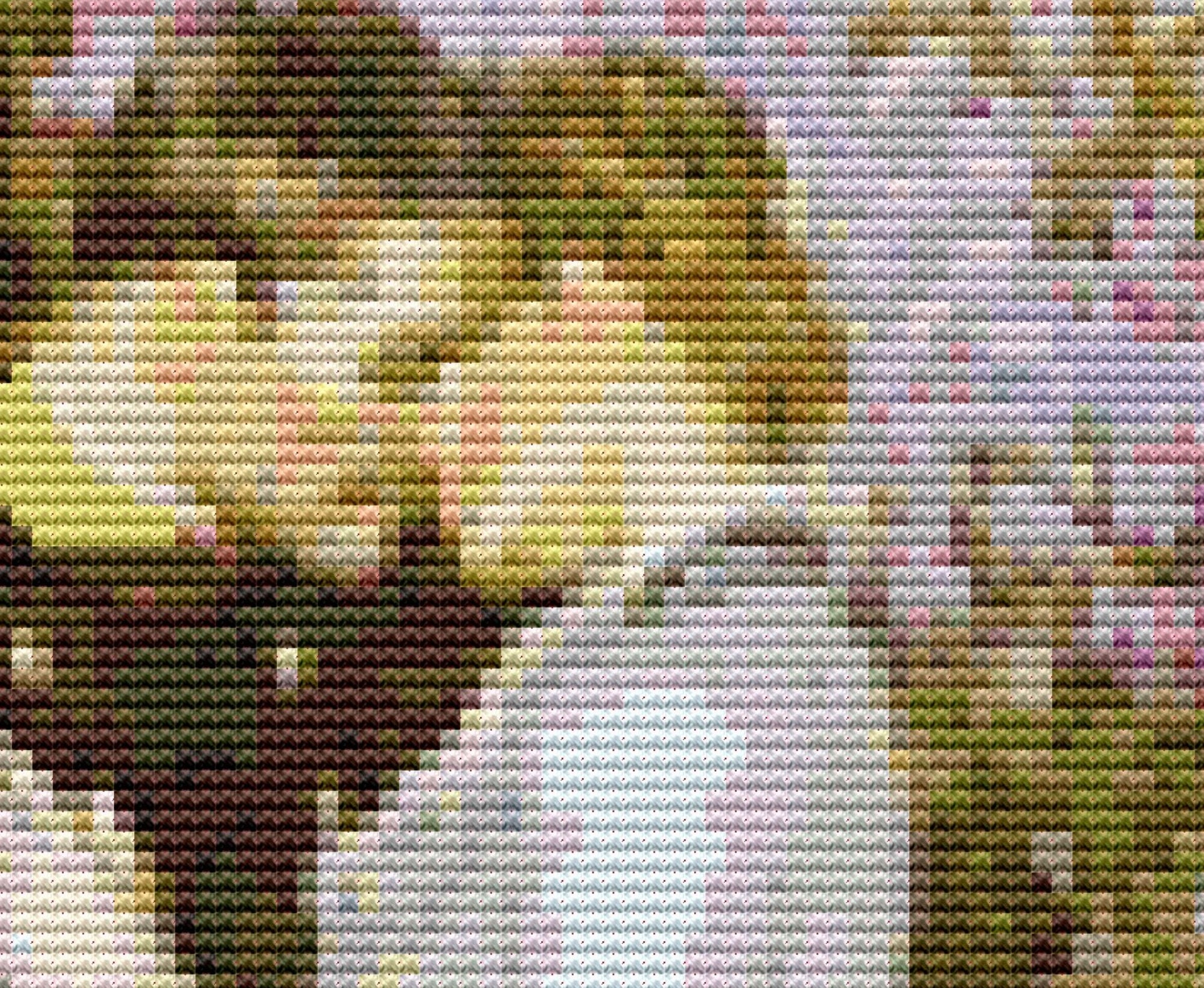 Farewell Kiss Counted Cross Stitch Pattern Chart PDF Down Load 192 - Etsy