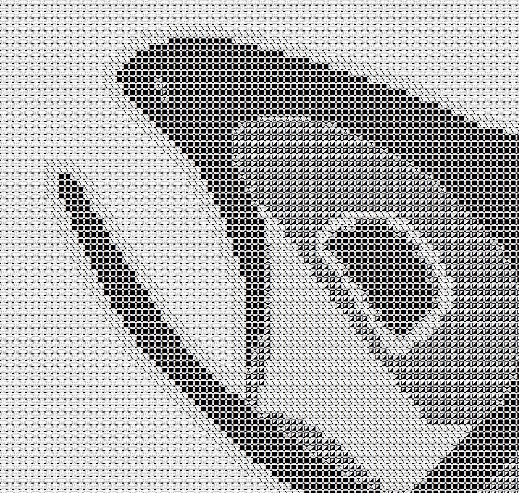 Easy NW Native Art Salmon Counted Cross Stitch Pattern Chart PDF Down ...