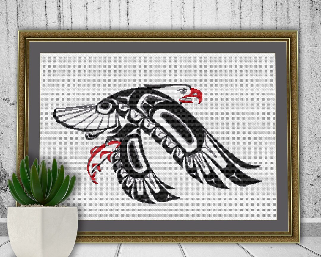 North West Native Art Cross Stitch Pattern PDF Down Load 158 - Etsy
