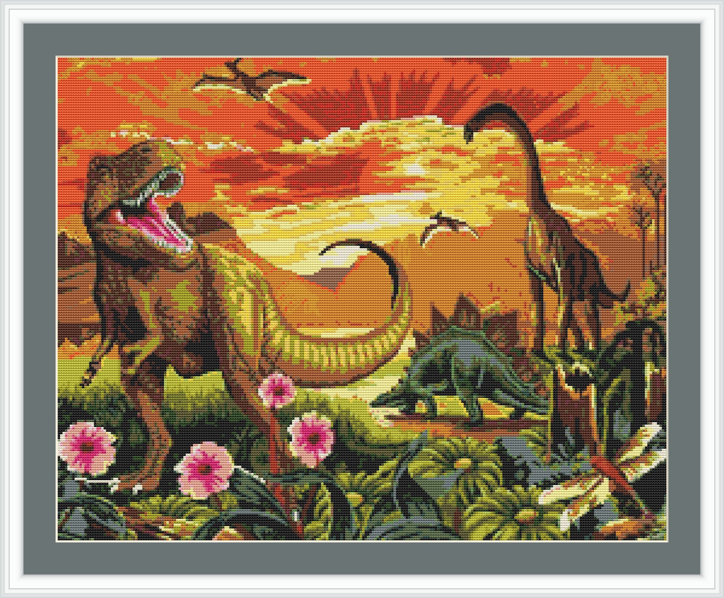 Dinosaurs Jurassic World Cross Stitch Pattern PDF Down Load - Etsy