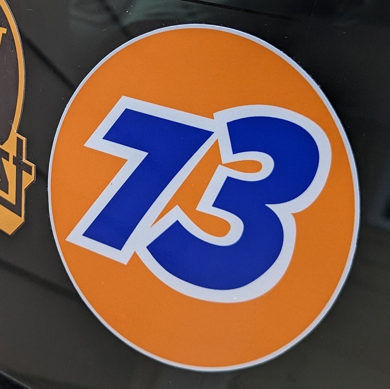73 Sticker - Etsy
