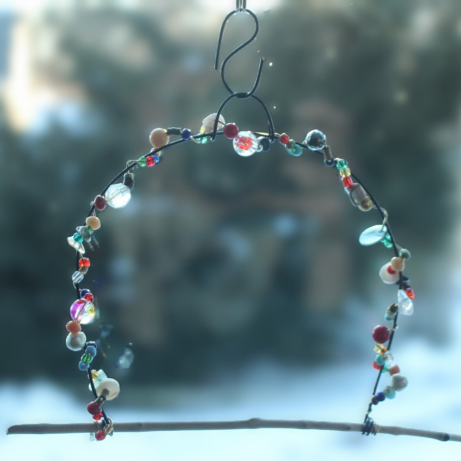 Hummingbird Swing Handmade Bird Perch Bird Lovers Gift Rustic Decor ...