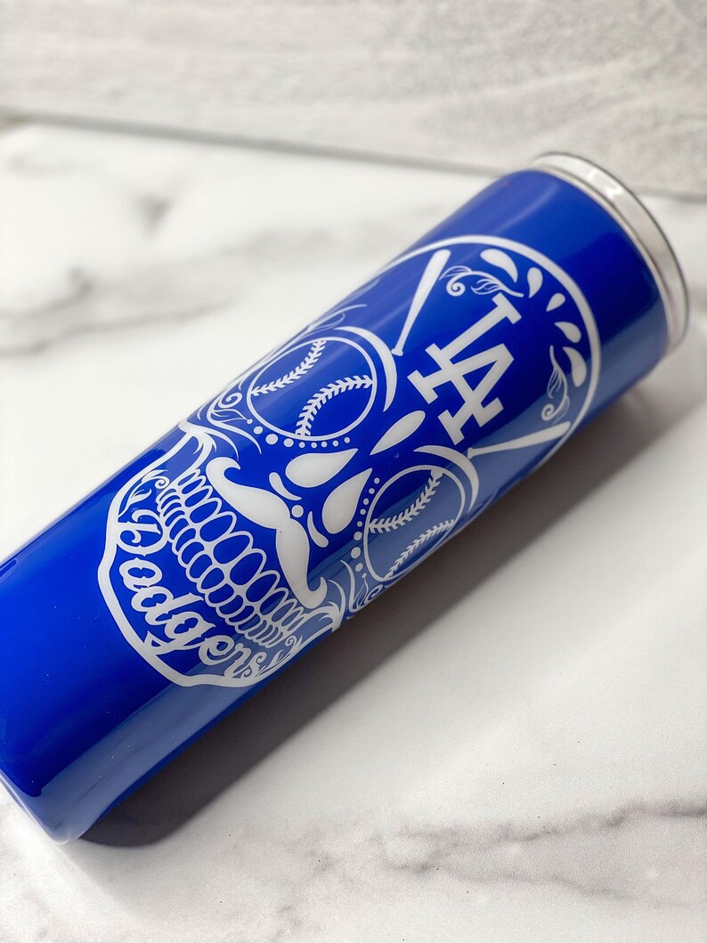 Sugar Skull Dodgers Tumbler - Etsy