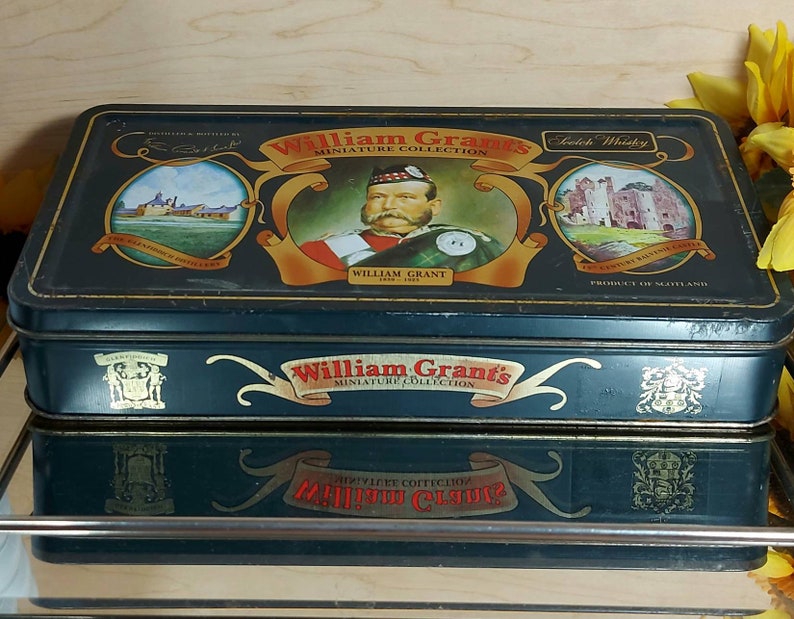 William Grant, Tin Box, Miniature Collection, Scottish Distiller ...