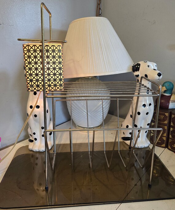 Magazine Rack Lamp, Vintage, Hollywood, Regency, Mid-… - Gem
