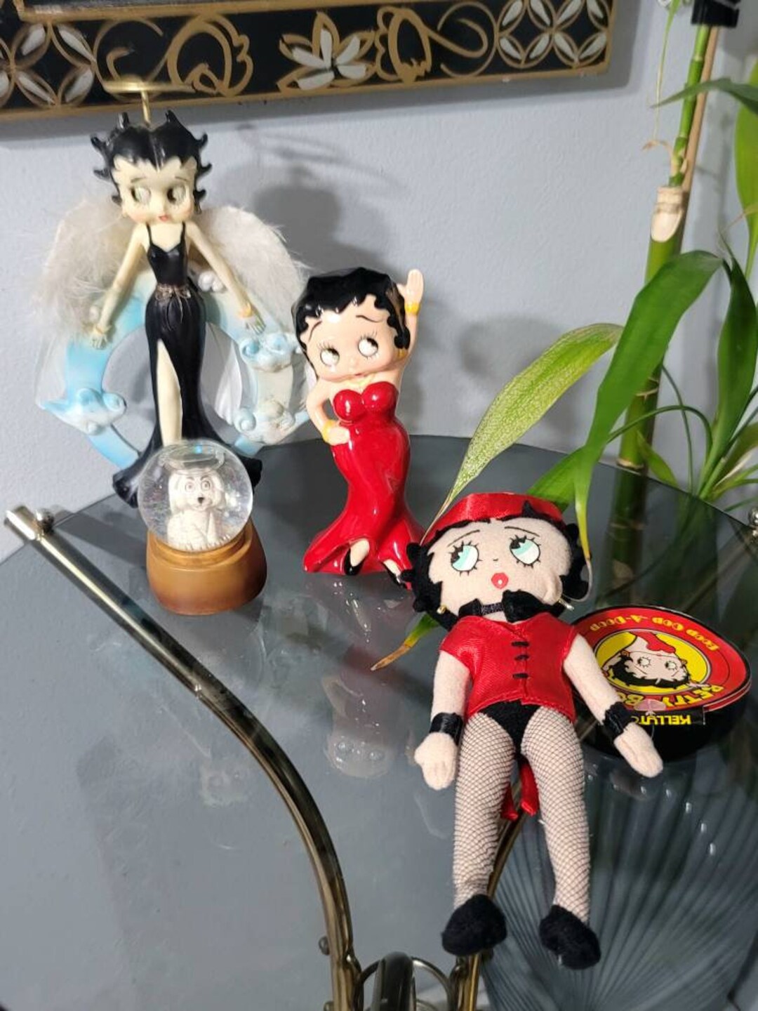 Betty Boop, Assorted Collectibles, Vintage, Waterglobe, Porcelain Figurine, Plush, Childhood ...