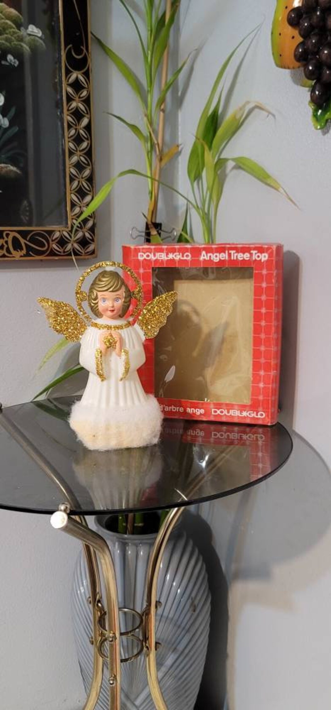Christmas Tree Topper, Vintage, Angel, Plastic, Tree Topper, Christmas ...