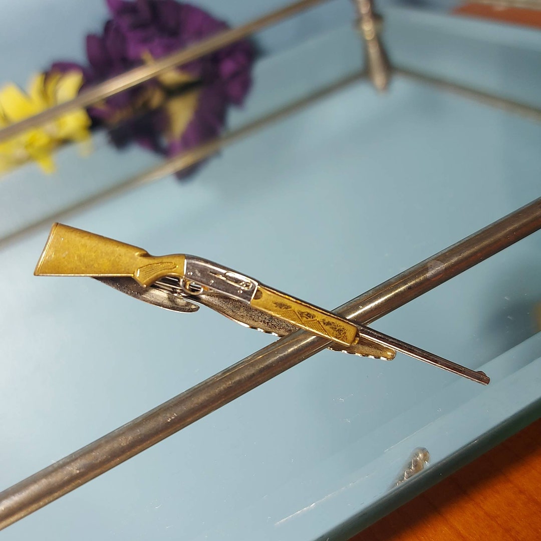 Hickok, Vintage Tie Clip, Shot Gun Tie Pin, Tuxedo Accessories, Wedding ...