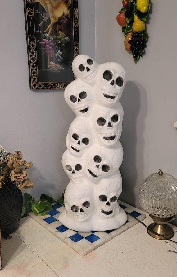 Blow Mold Vintage Skeleton Blow Mold Halloween Yard Decor - Etsy