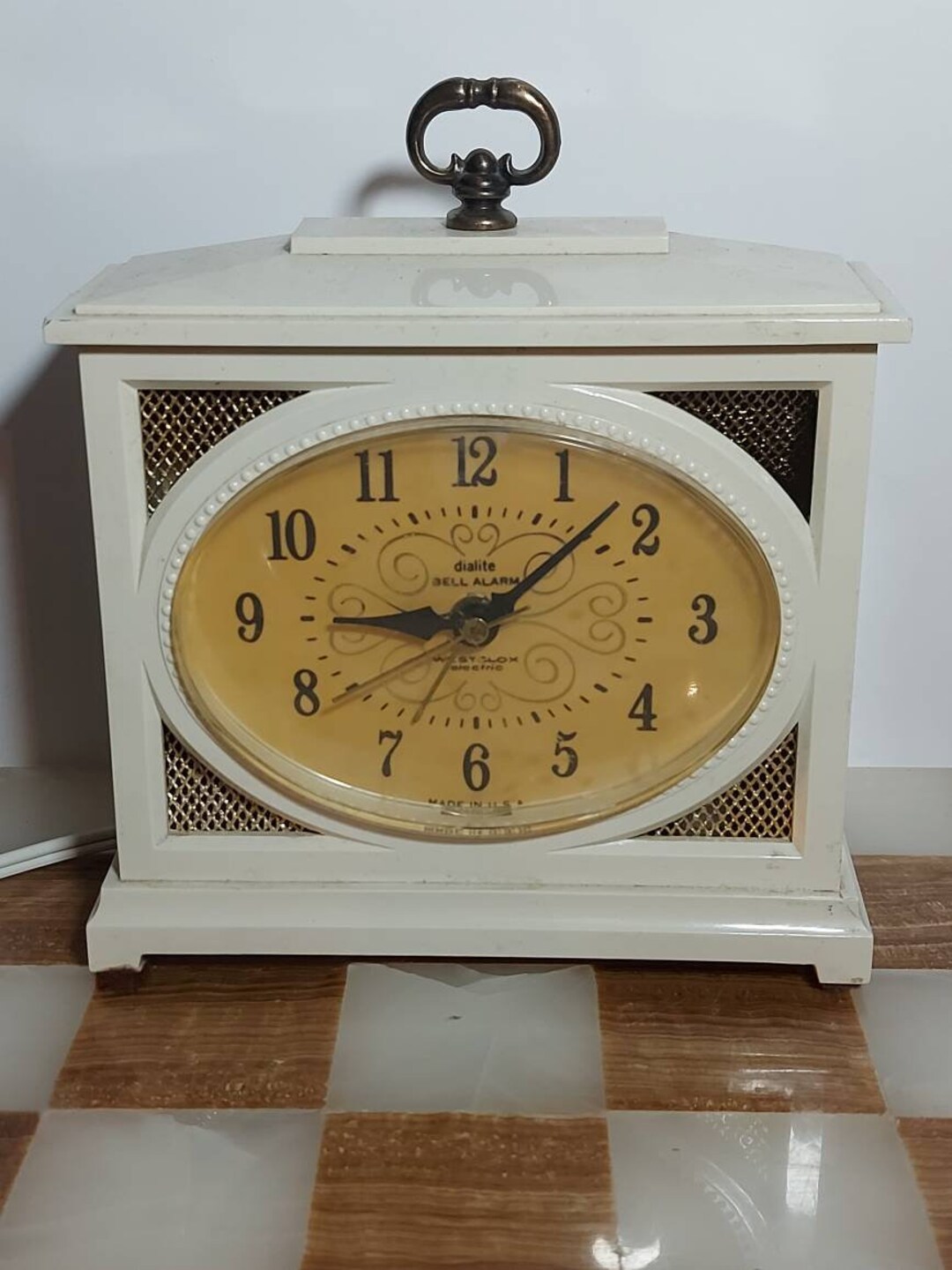 Westclox, Diallite, Electric Alarm Clock, Portable, Vintage 60s ...