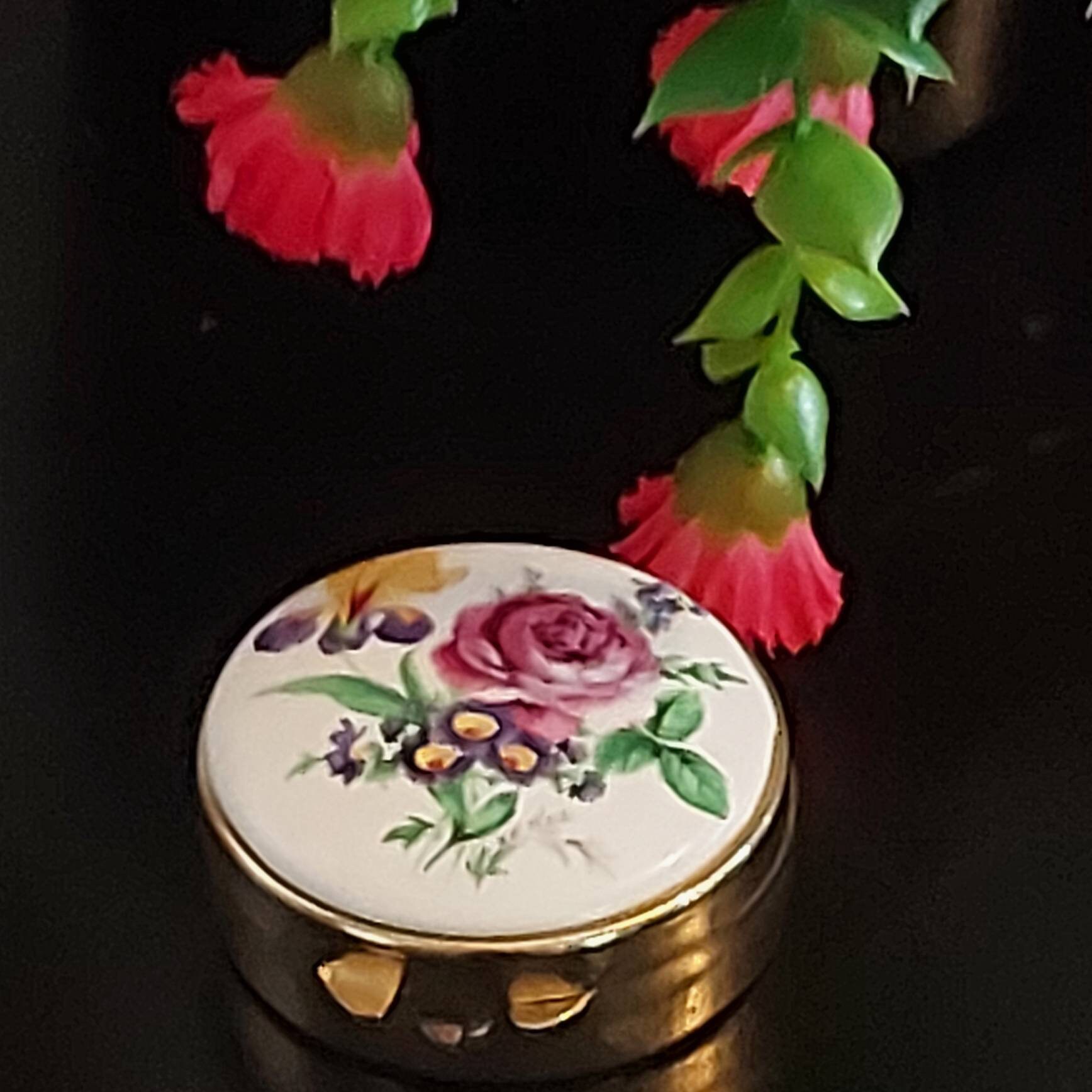 Medicine Box Vintage Pill Container Brass Round Keepsake | Etsy