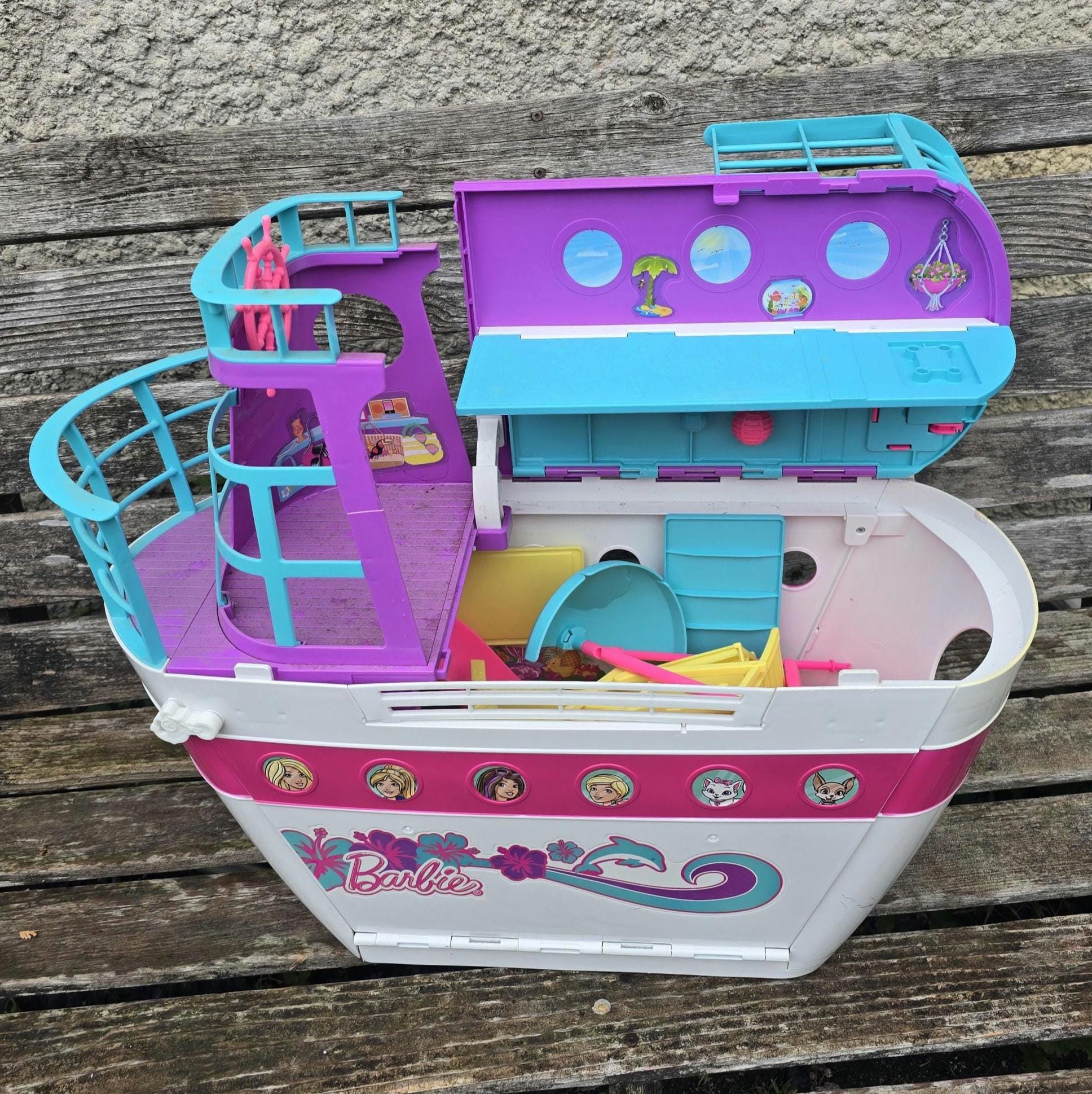 Mattel Barbie Yacht, Vintage, Barbie Boat, Toys, Barbie Sisters Double ...