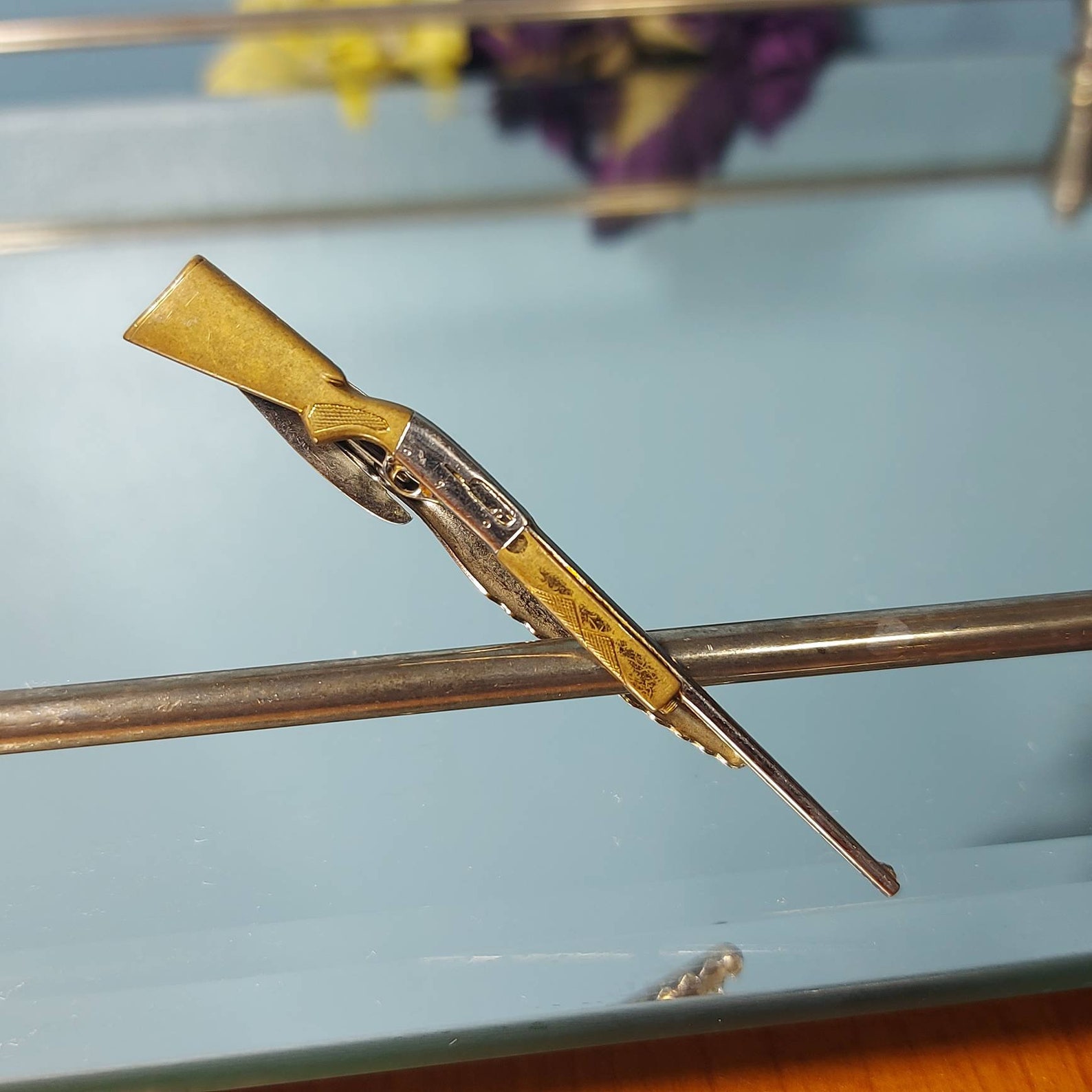 Hickok Vintage Tie Clip Shot Gun Tie Pin Tuxedo - Etsy